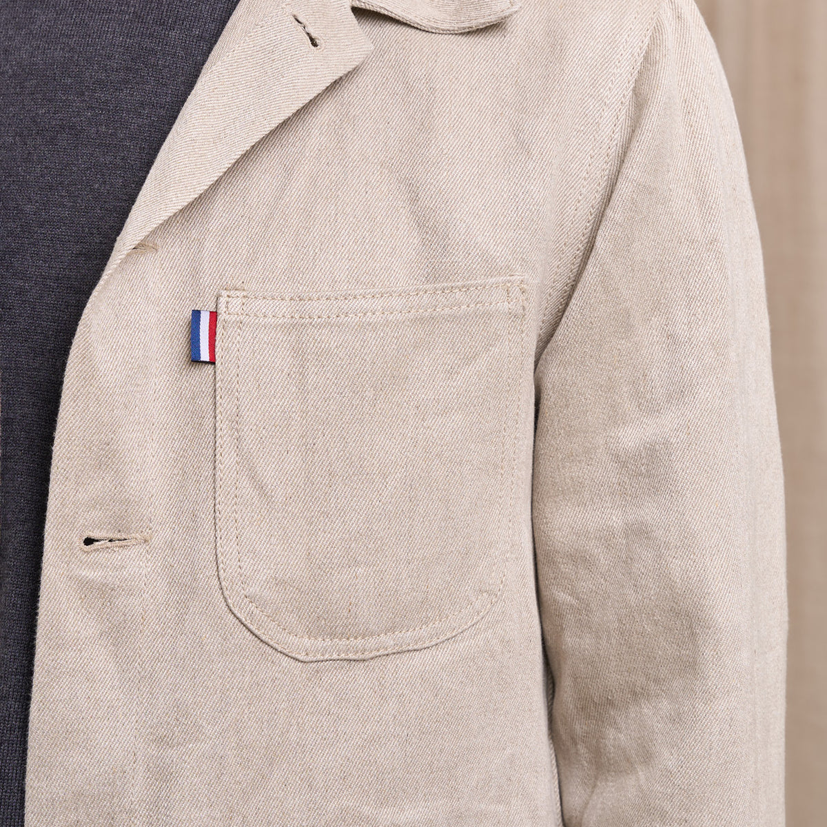 Corensi en lin naturel - Veste en jeans Homme - 100% Lin, Fabriquée en ...